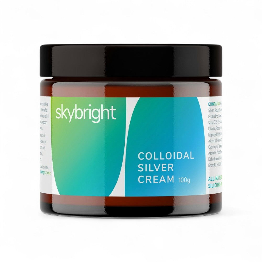 Skybright Colloidal Silver Cream 100g - Natural Healing with Mānuka ...